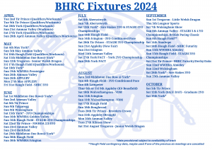2024 Fixtures | BHRC